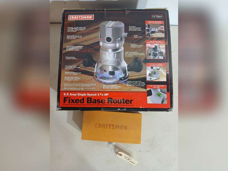 Craftsman router and bits - Northern Kentucky Auction, LLC