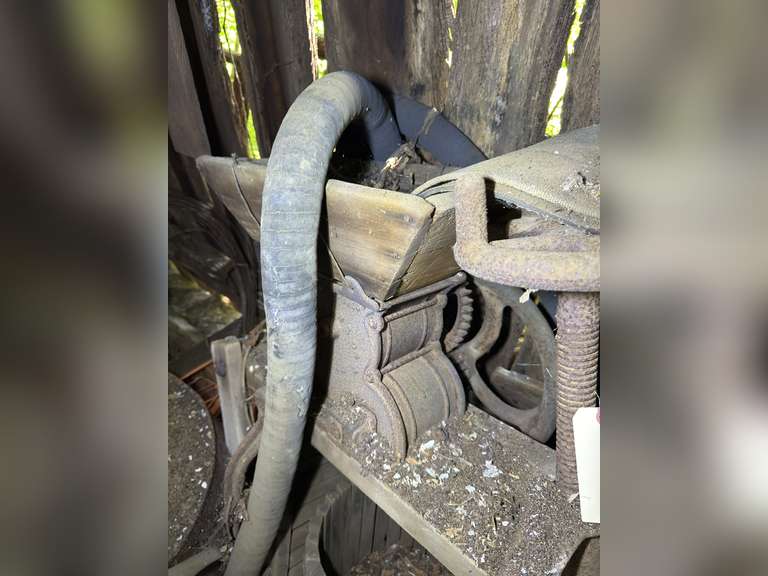 Fruit press. We found it buried in the barn. Bring your own help to ...