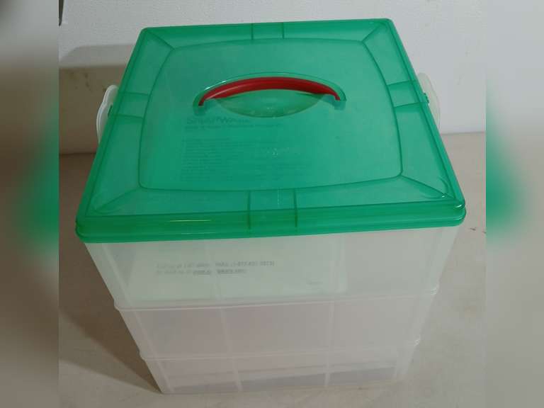 Snap Ware Snap-N-Stack ornament storage box, new - Northern Kentucky ...