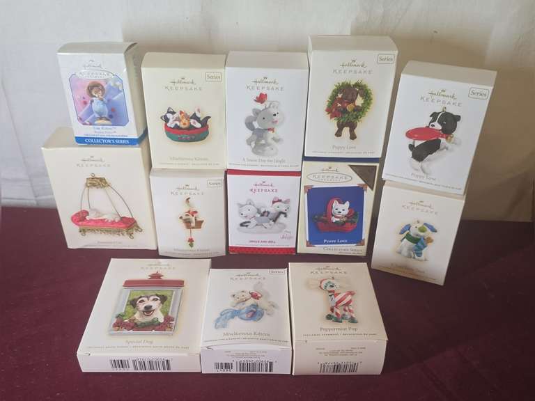 13 Hallmark ornaments in boxes - Northern Kentucky Auction, LLC