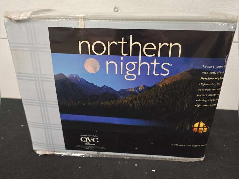 QVC Blue King Style Sheet Set, new - Northern Kentucky Auction, LLC