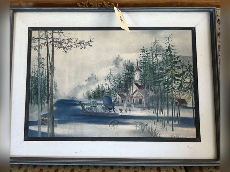 Signed wall art, 24“ x 33“. - Northern Kentucky Auction, LLC