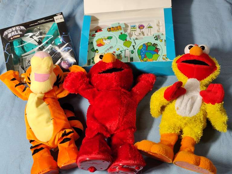 Elmo, Tigger, Elmo in chicken suit and more - all untested - Northern ...