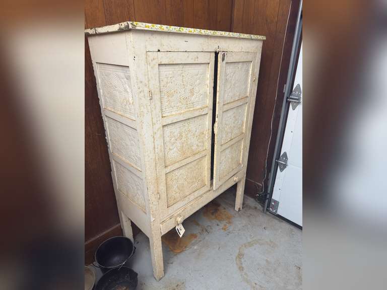 Large pie safe - 58 inches tall by 40 inches wide dry 18 inches deep ...