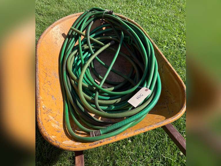 Wheelbarrow and water hose. - Northern Kentucky Auction, LLC