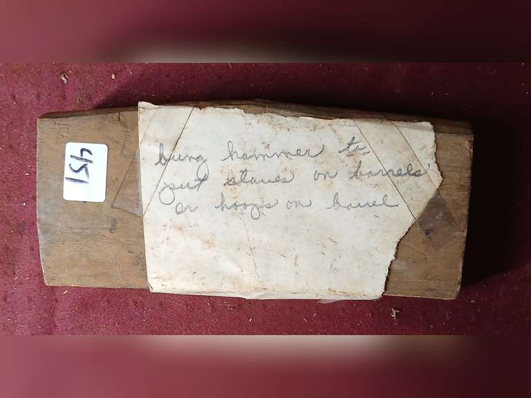 Bung Hammer to put Staves or hoops on wooden barrels - Northern ...