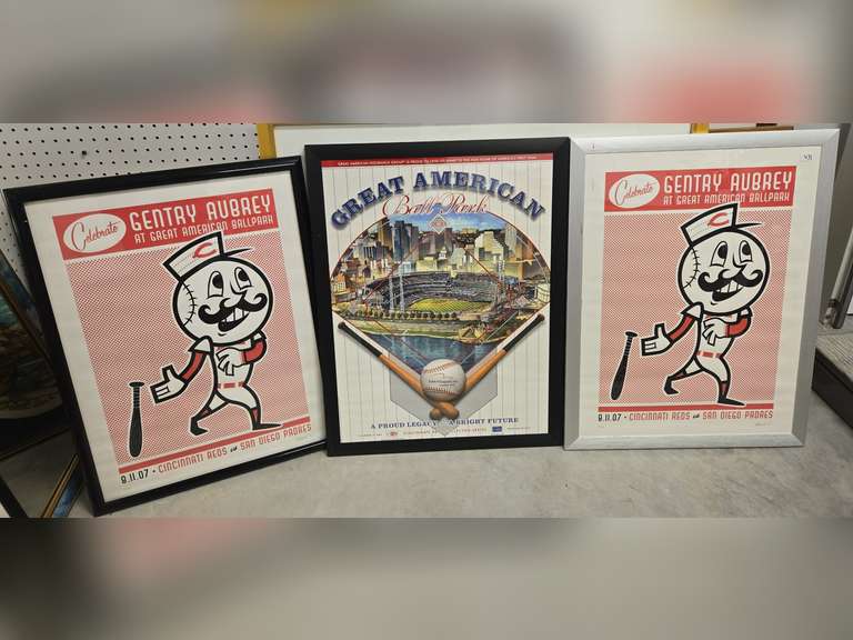 2 Framed Gentry Aubrey at Great American Ballpark posters and 2003 ...