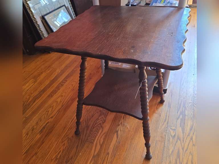 Wooden Parlor Table - 24x24x28in - Northern Kentucky Auction, LLC
