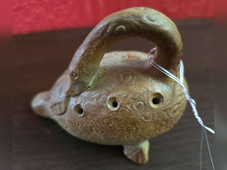 Small goose, ceramic ocarina, a type of globular flute - Northern ...