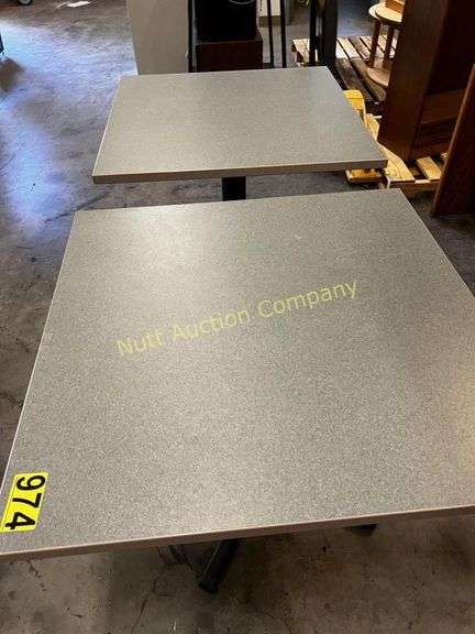 (2) square tables - Nutt Auction