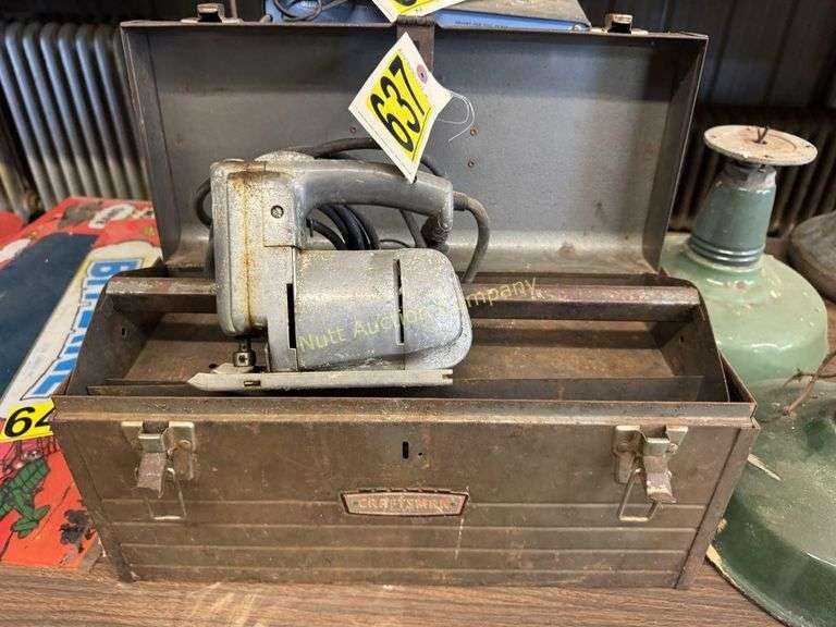 Craftsman tool chest and jig saw - vintage - Nutt Auction
