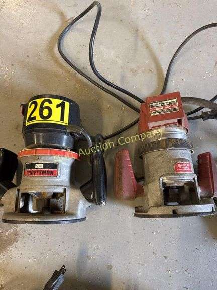 Craftsman & Milwaukee Routers - Nutt Auction