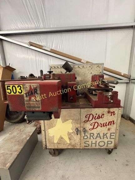 Star Machine & Tool Co disk & drum brake resurfacer, Sr# 1674, Model ...