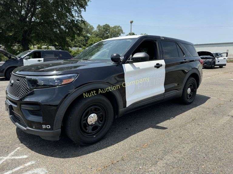2020 Ford Explorer Police Interceptor, AWD - Nutt Auction