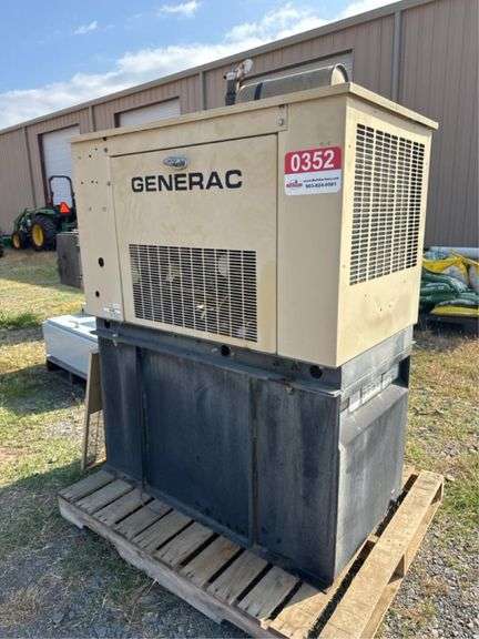 Generac Diesel Generator, 65 KVA, 120/240V 3 Phase, 359 Hours, Serial ...
