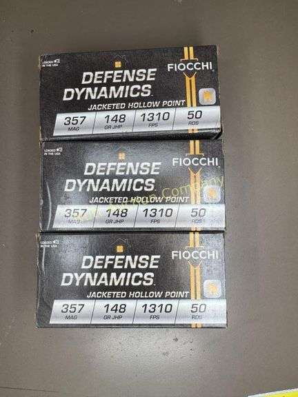 Defense Dynamics .357 Mag 148 GR JHP 1310 FPS 150 rounds, Jacketed ...