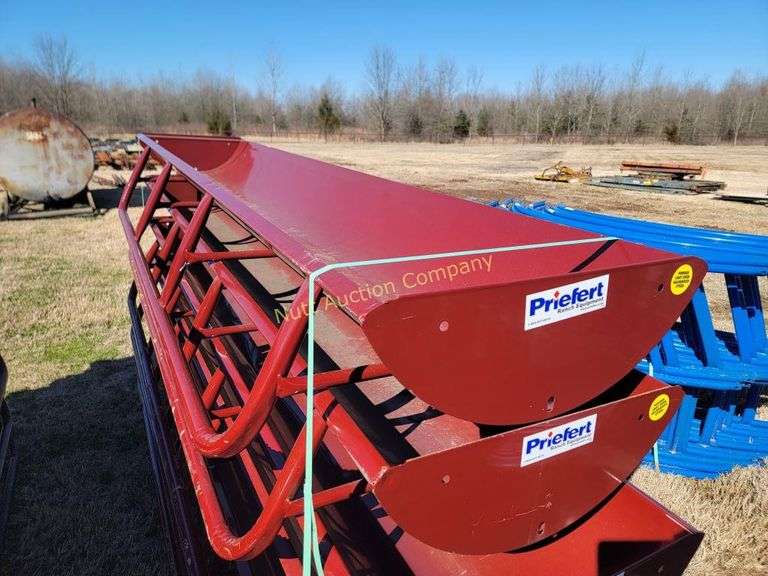 Priefert metal feed trough (Qty 2) some items may be bent or scratched ...