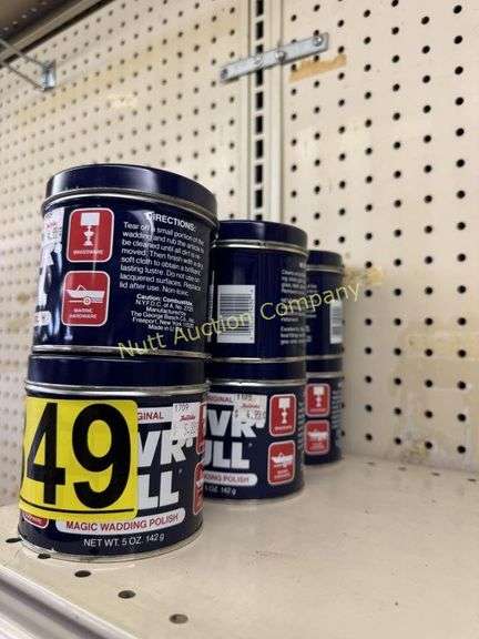 Never dull polish (6 cans) - Nutt Auction