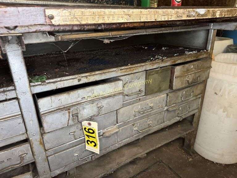 Workbench with drawer 6'x2' - Nutt Auction
