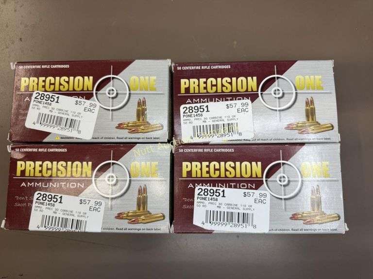 Precision One, .30 Carbine, 110 gr., 200 rounds - Nutt Auction