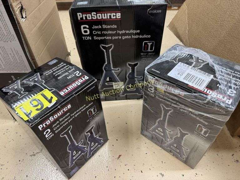 Prosource 2, 3 & 6 ton jack stands - Nutt Auction