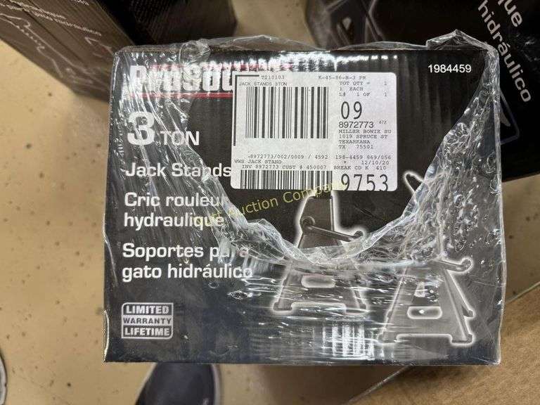 Prosource 2, 3 & 6 ton jack stands - Nutt Auction