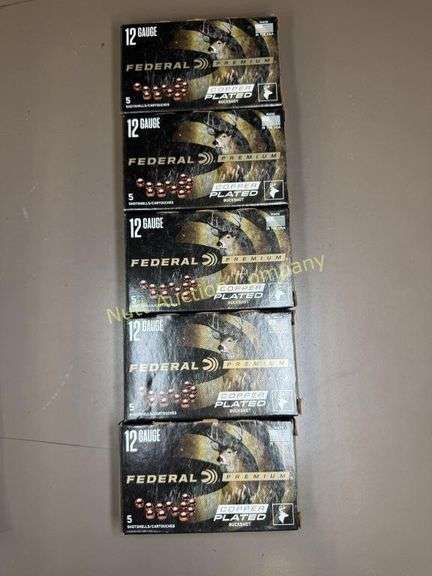 Federal Premium 12 Gauge shot shells 2 3/4 inches, 1290 FPS, 12 Pellets ...