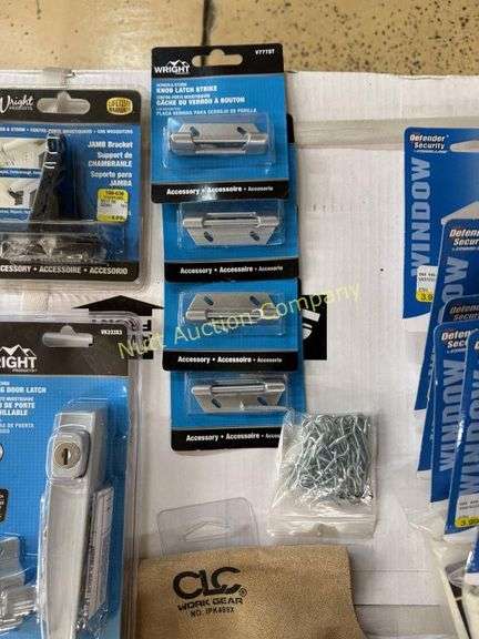 Canvas work aprons, knob latch stricks, gate latch, window locks - Nutt ...