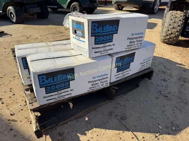 Bale Bind 20,000 baler twine (qty 5 boxes) - Nutt Auction