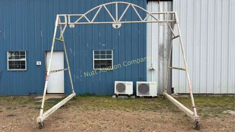 Mobile Steel Gantry Crane Frame - Nutt Auction