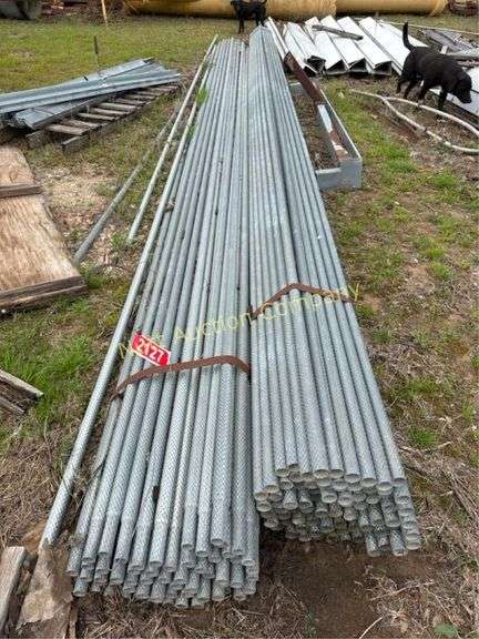 Cyclone Fence Pipes Approx. 1" Diameter, 24ft Length, Threaded Ends ...