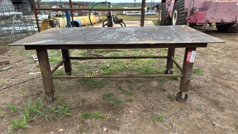 Industrial Steel Workbench 6' x 3' - Nutt Auction