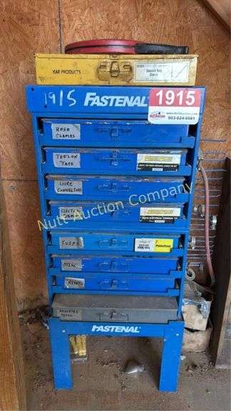Fastenal Industrial Storage Cabinet, 6 Drawers - Nutt Auction