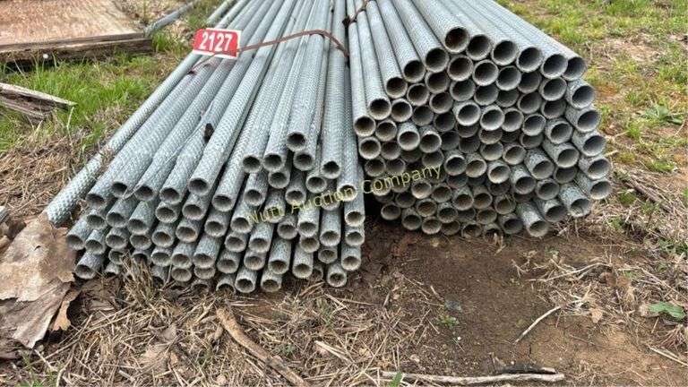 Cyclone Fence Pipes Approx. 1" Diameter, 24ft Length, Threaded Ends ...