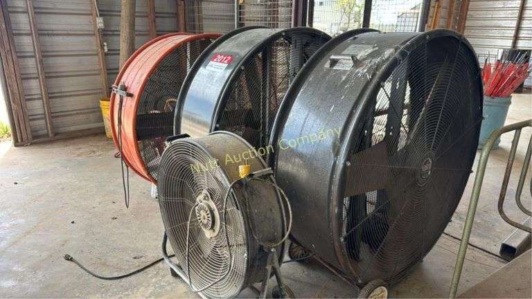 Industrial shop fans (4) - Nutt Auction