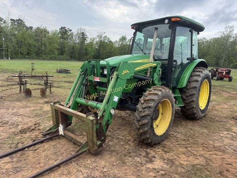 John Deere 5325 4x4 Tractor, Cab & Air, Power Reverse, 522 Front Loader ...