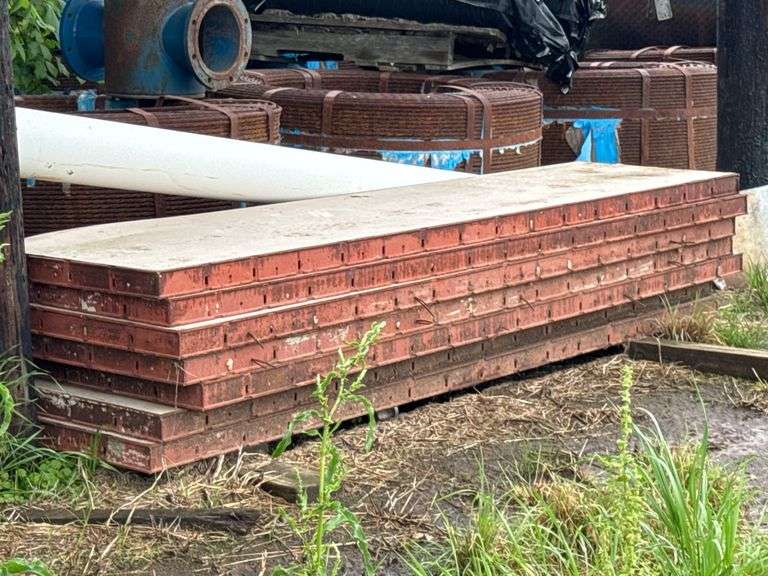 Concrete Formwork Panels, Steel Frame 96x24 Inches (qty 15) - Nutt Auction