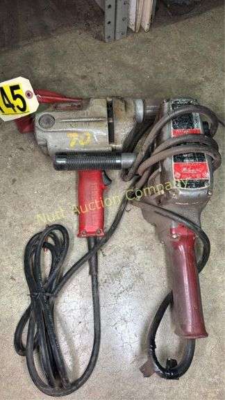 Milwaukee Hole-Hawg Heavy-Duty Drill, 1/2" Chuck, 120V, 7.5A, Serial ...