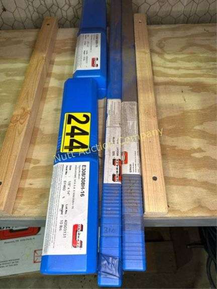 UNIBRAZE E308/308H-16 Welding Rods, 1/8" x 14", Qty 30 lbs. - Nutt Auction