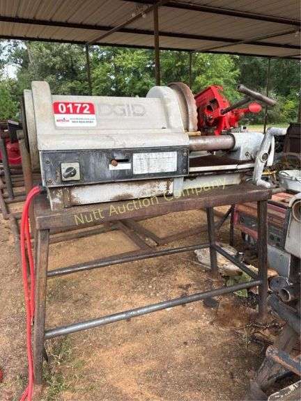 RIDGID 1224 Pipe Threading Machine - Nutt Auction