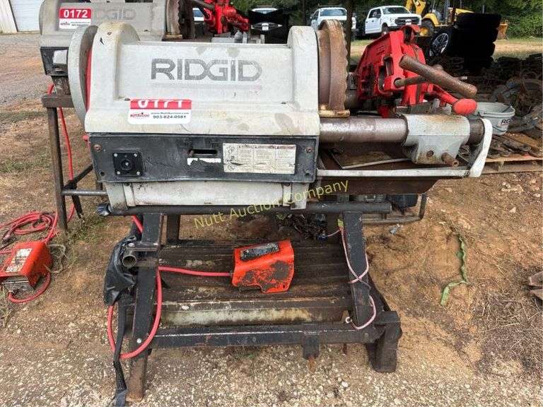 RIDGID 1224 Pipe Threading Machine - Nutt Auction