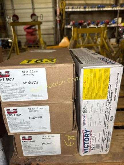 Victory & Unibraze Welding Electrodes AWS: E6011, 1/8 in, 180lbs total ...