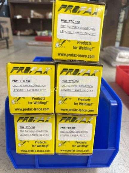Profax TTC-150 TIG Torch Connection, Qty 5 - Nutt Auction