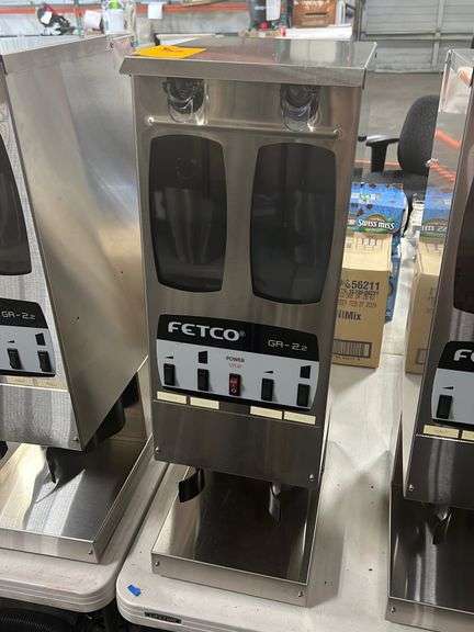 Fetco Stainless Steel Dual Hopper 10 lb. 4-Batch Coffee Grinder - NW ...