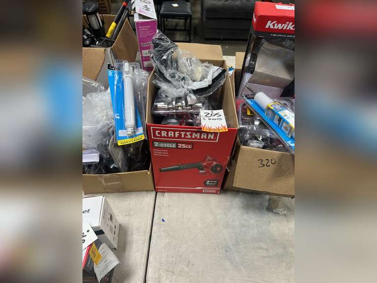 3 Large Boxes of Multiple Doorknob kits, Gate Hinges, and Door Security ...