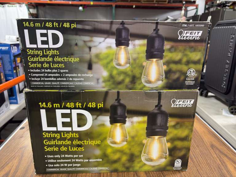 (2) Boxes Feit Electric 48ft LED String Lights - NW Asset Services
