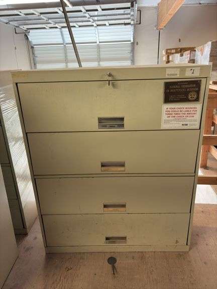 4-Drawer File Cabinet - 42"W x 18"D x 51.5"H - NW Asset Services