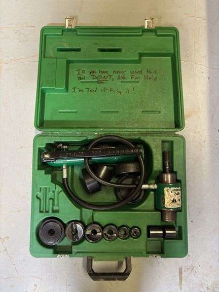 Greenlee 7306SB Slug Buster Knockout Punch & Hydraulic Driver Set for 1 ...