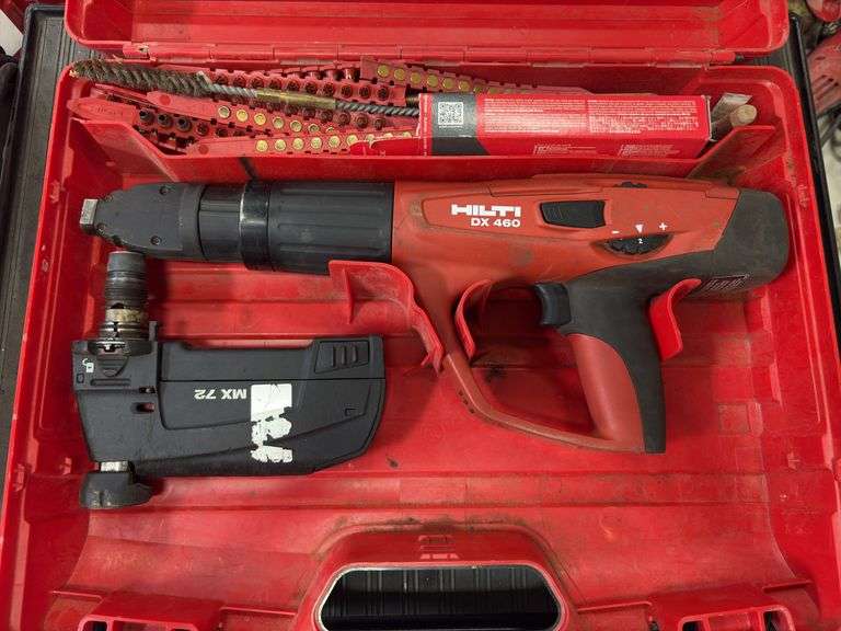 Hilti DX 460-F8 Full Automatic Powder-Actuated Fastening Nail Gun w ...