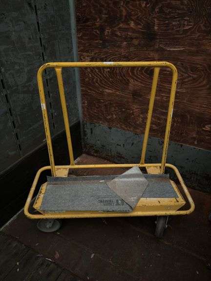 Material Cart on Casters - Yellow - NW Asset Services